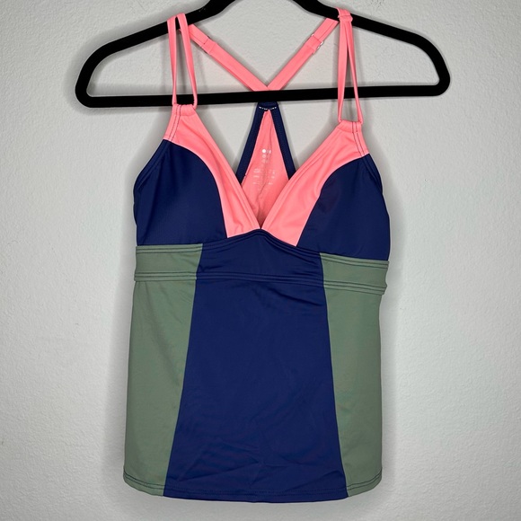 Title Nine Swim Title Nine Kuappa Color Block Tankini Swim Top
